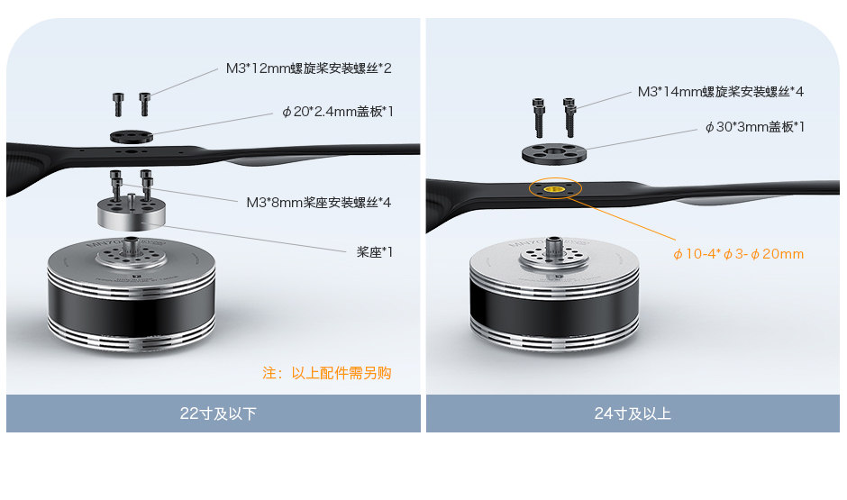 MN705-S KV260无人机电机- 2个/套 大动力 高性能