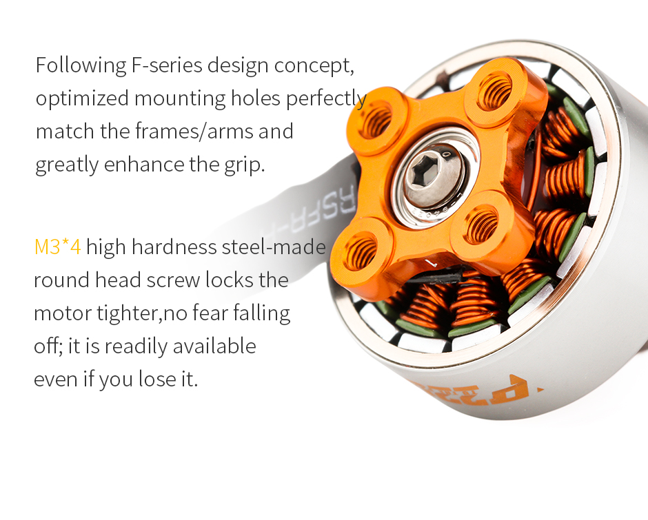 PACER P2208 KV1950 Silver+Orange _Motor_P Series Freestyle Power_FPV ...