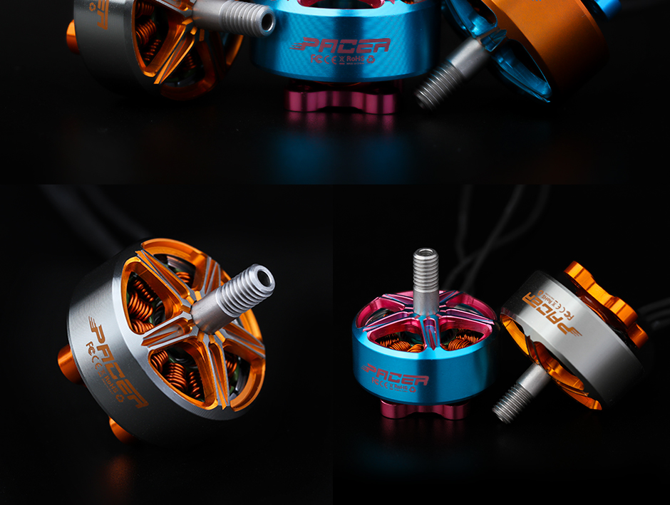 PACER P2208 KV1950 Silver+Orange _Motor_P Series Freestyle Power_FPV ...